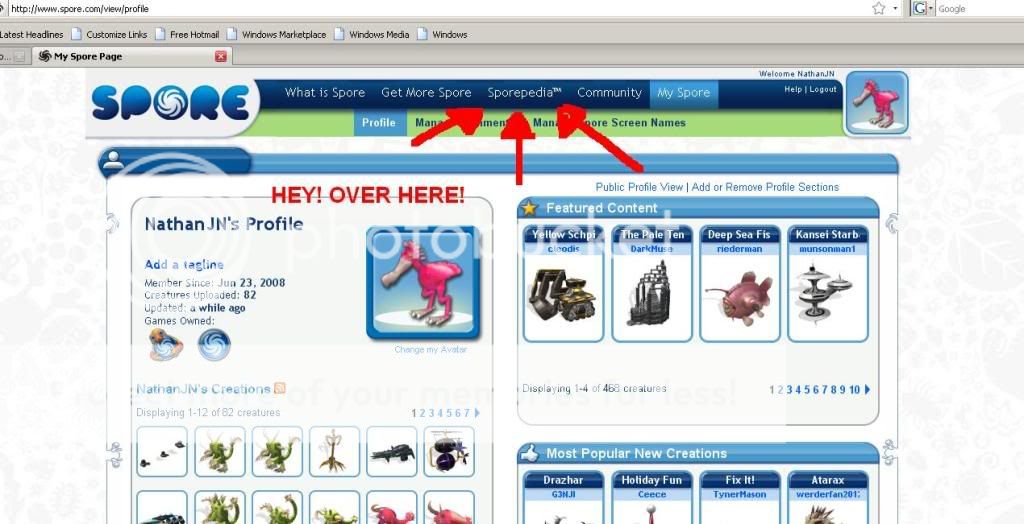 Help! I want to find someone's Spore junk! - Games - Quarter To Three ...