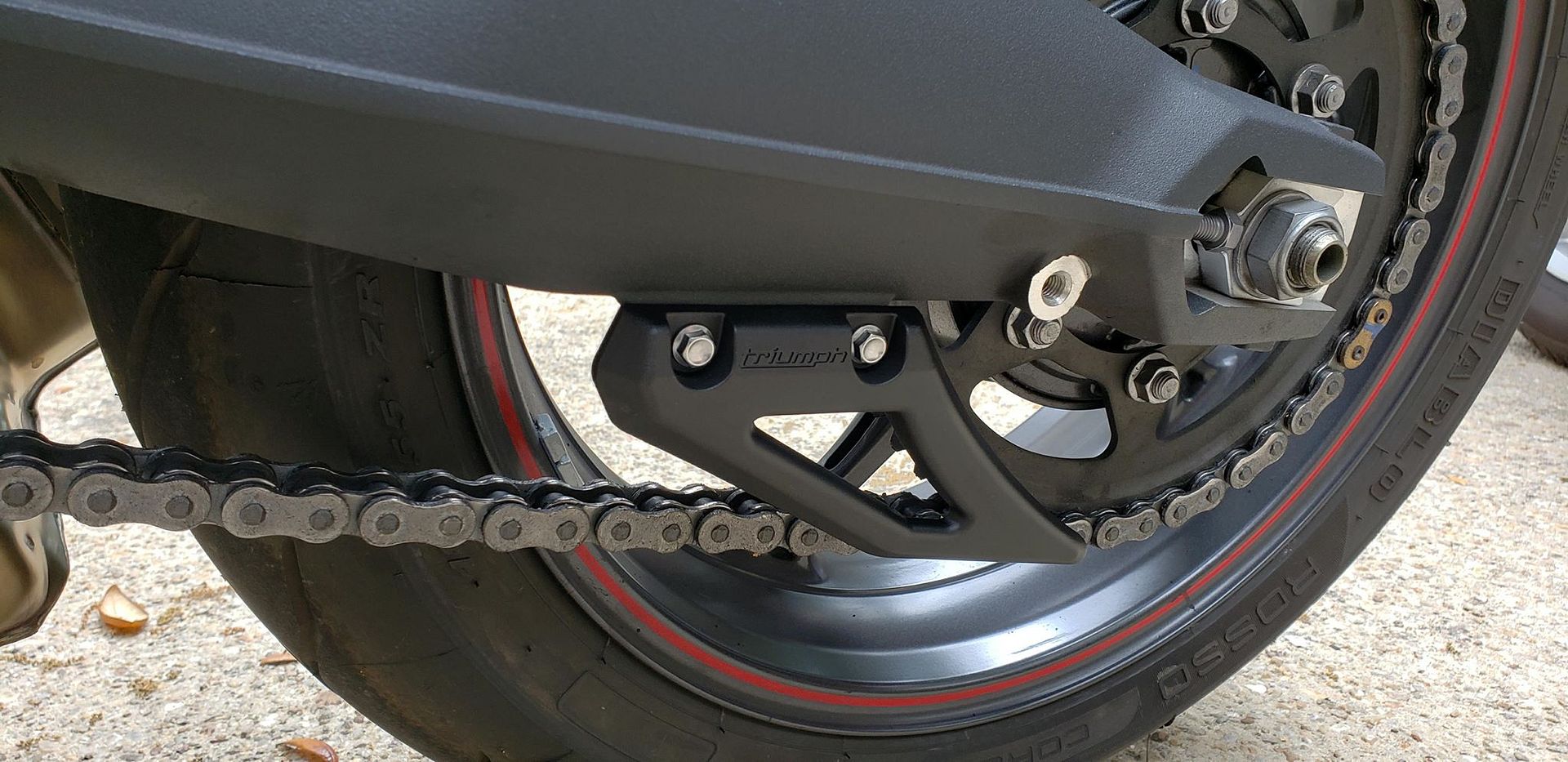 2016 ST Installed Triumph Short levers, Mirrors, Chain Guard, UKRS ...