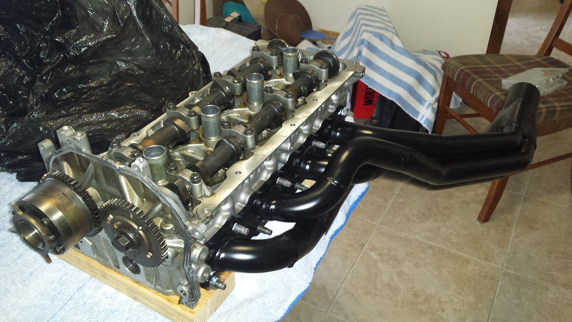 Nissan VK56DE Custom Unequal Length 4-1 Headers - Don Terrill’s Speed-Talk